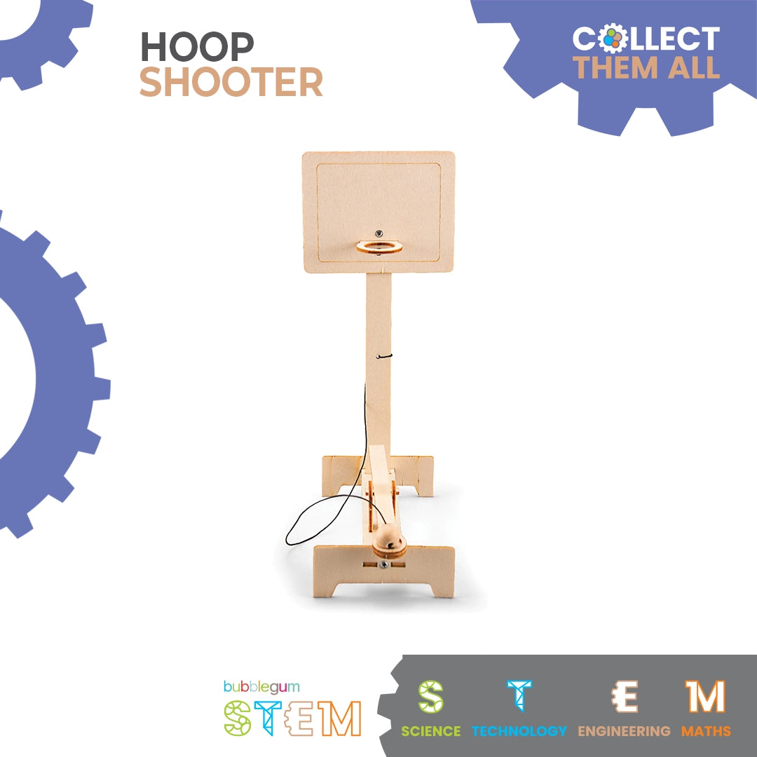 BUBBLEGUM Wood STEM Hoop Shooter