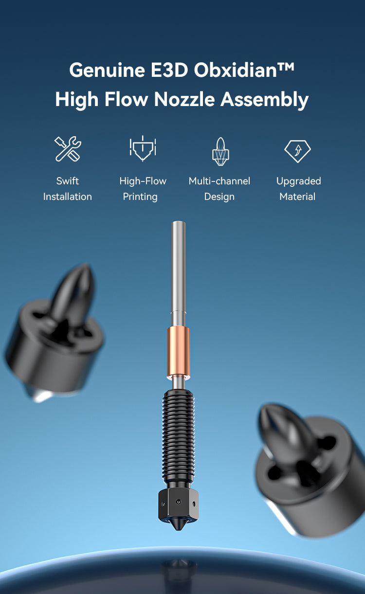CREALITY Genuine E3D Obxidian™ High Flow Nozzle Assembly 0.6mm-K1 Seri