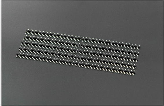DFROBOT 0.1″ (2.54 mm) Arduino Male Pin Headers (Straight Black 10pcs)