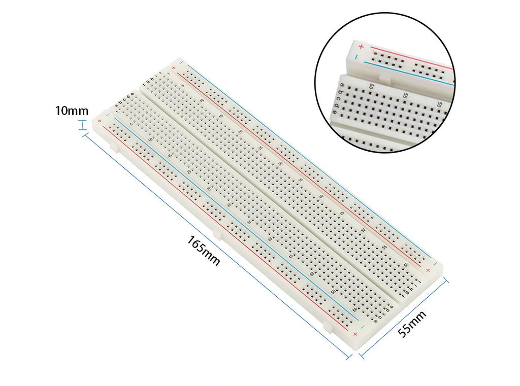 KEYESTUDIO 3 830 Point Solderless Bread Board – EcoRobotics