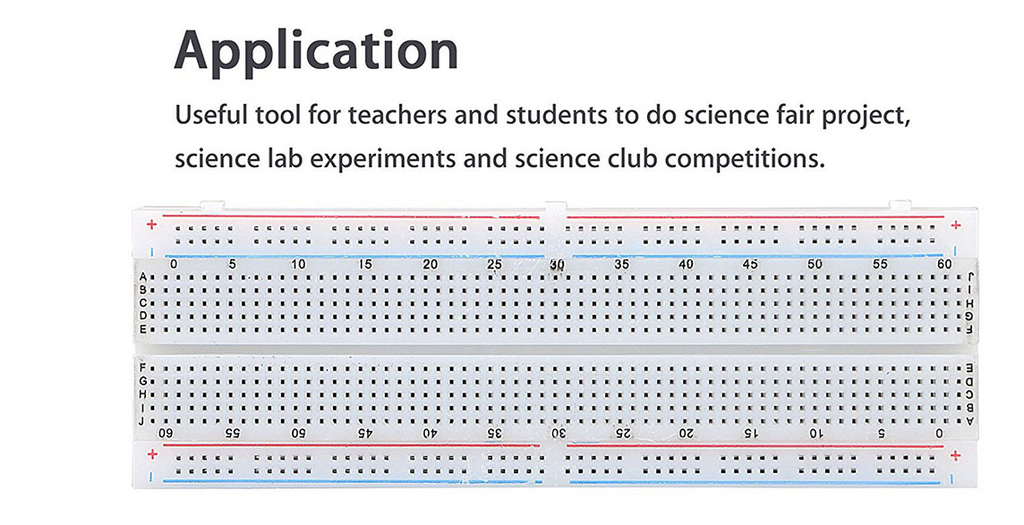 KEYESTUDIO 3 830 Point Solderless Bread Board