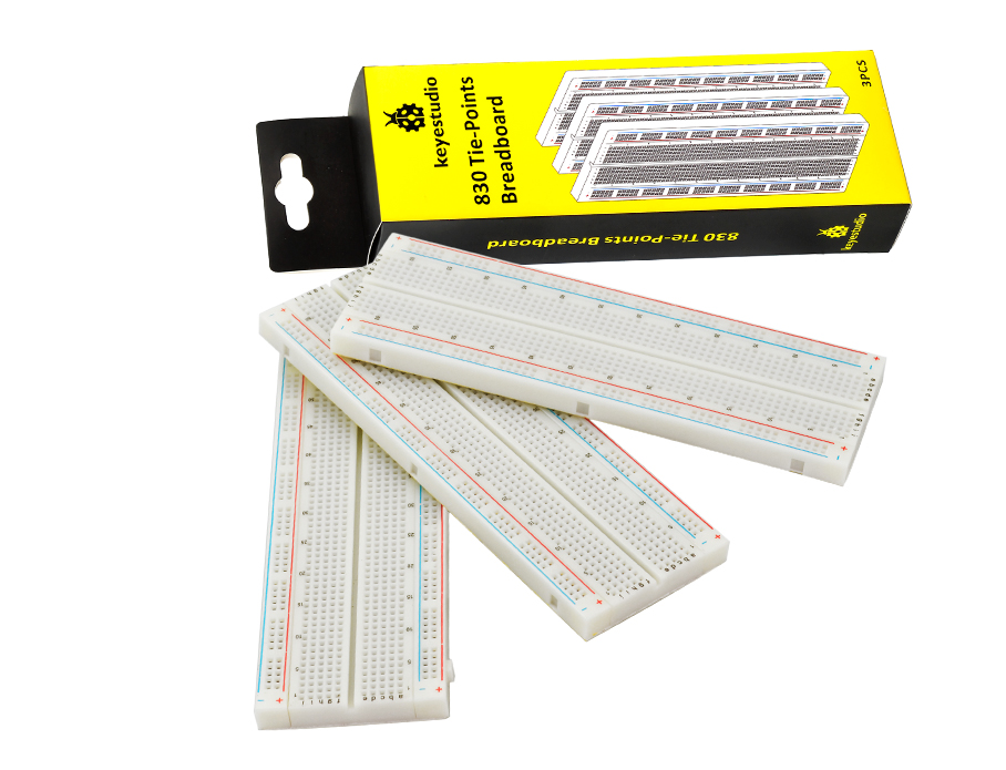 KEYESTUDIO 3 830 Point Solderless Bread Board – EcoRobotics