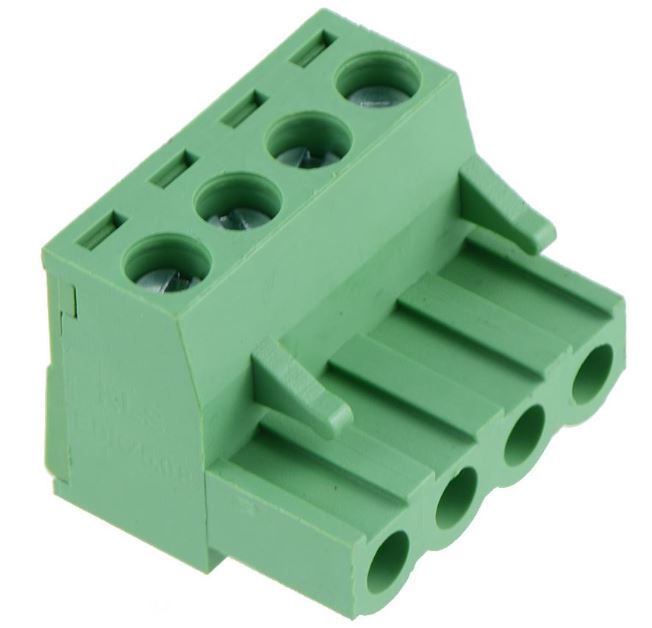 4 way plug terminal block 5.08mm