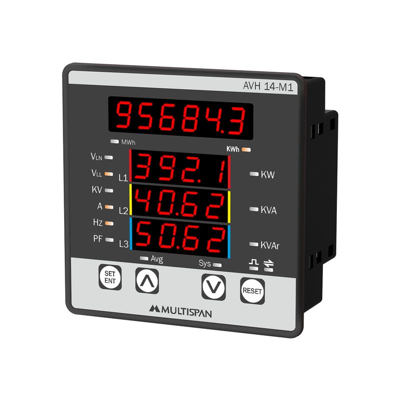 MULTISPAN AVH-14-M1 Energy & Power Meter - with modbus – EcoRobotics