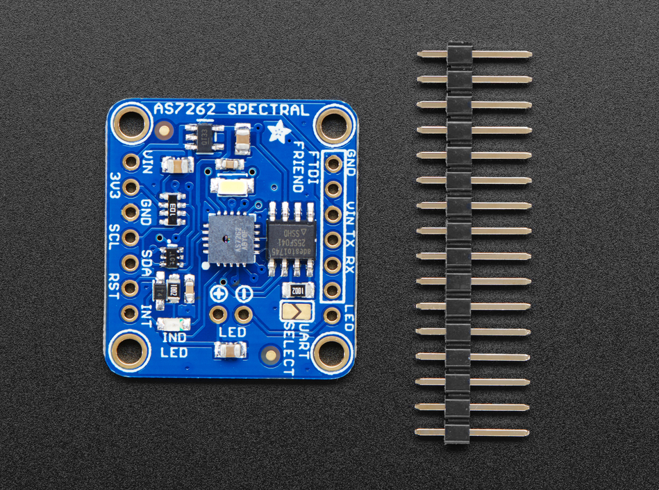 ADAFRUIT 6-Channel Visible Light / Color Sensor Breakout - AS7262