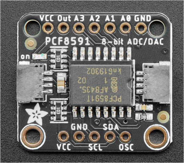 Adafruit PCF8591 Quad 8-bit ADC + 8-bit DAC - STEMMA QT / Qwiic – EcoRobotics