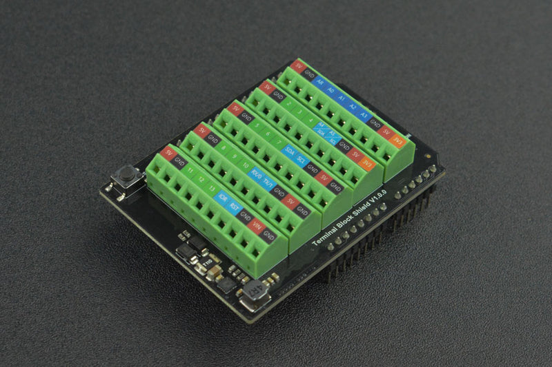 DFROBOT Terminal Block Shield for Arduino Uno – EcoRobotics