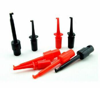 Round Small Single Test Hook Clip Test Probe Red