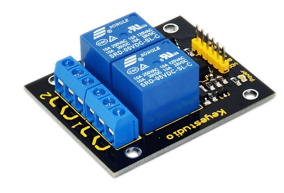 KEYESTUDIO 2-channel 5V Relay Module for Arduino ARM PIC AVR DSP Elect