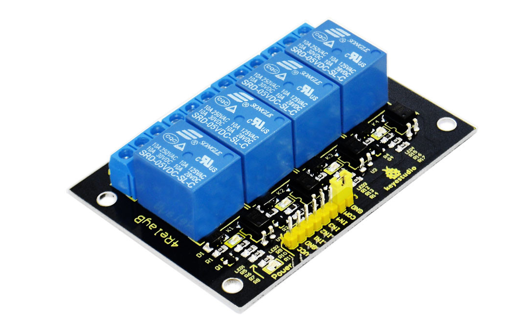 KEYESTUDIO 4-channel 5V Relay Module for Arduino – EcoRobotics