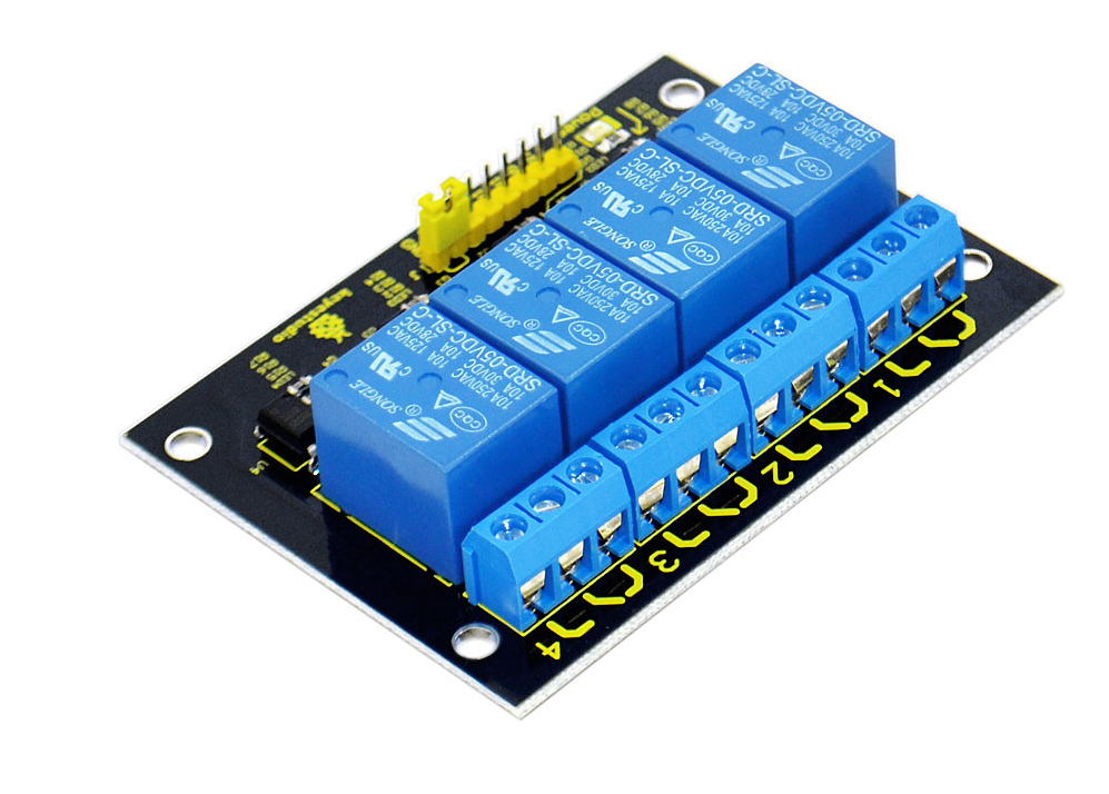 KEYESTUDIO 4-channel 5V Relay Module for Arduino – EcoRobotics