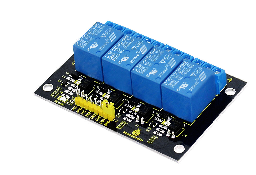 KEYESTUDIO 4-channel 5V Relay Module for Arduino – EcoRobotics