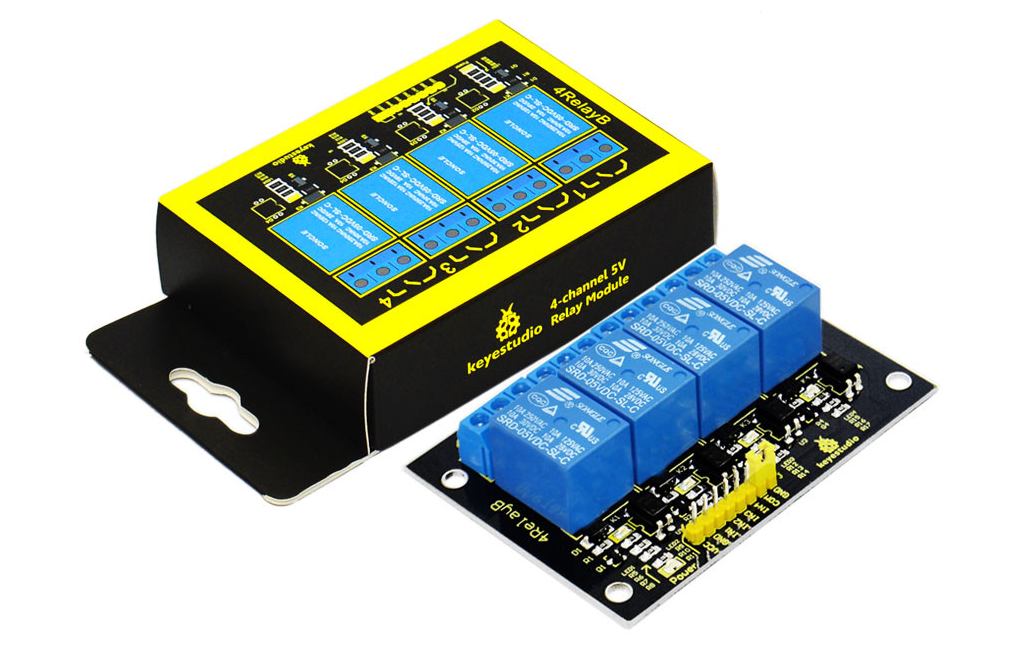 KEYESTUDIO 4-channel 5V Relay Module for Arduino – EcoRobotics