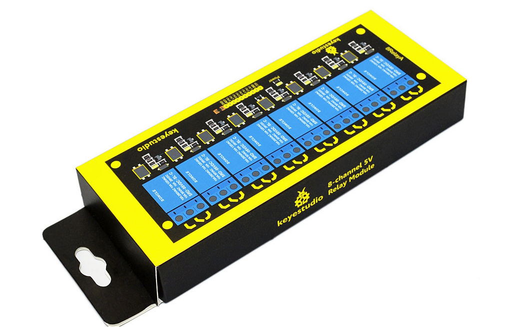 KEYESTUDIO 8 Channel 5V Relay Module for Arduino