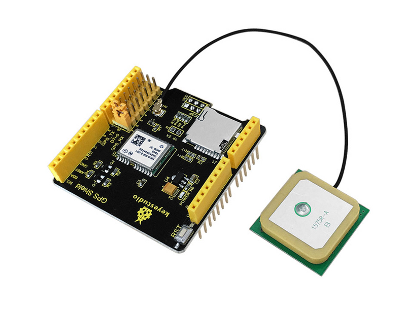 KEYESTUDIO GPS shield with SD slot +Antenna for Arduino UNO R3